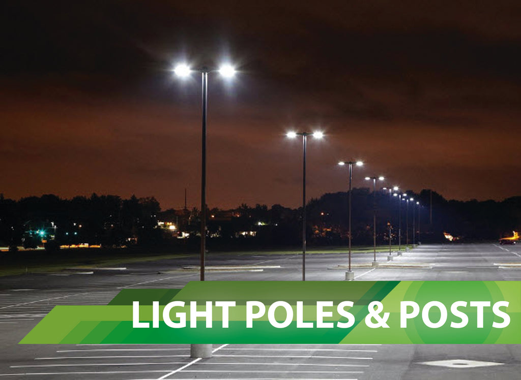 Aluminum Decorative Street Light Poles | Parking Lot Light Pole ...